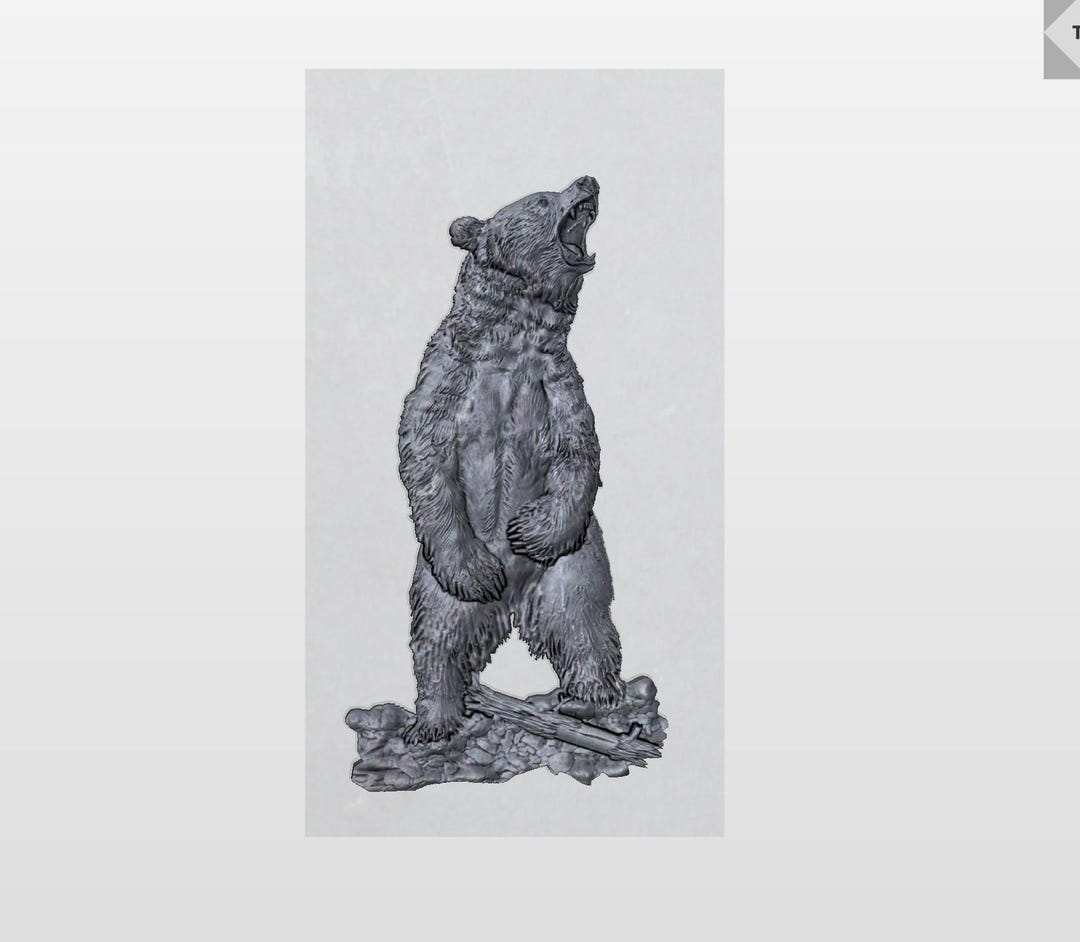 Grizzly Bear 3D STL, Griz Digital File, STL Grizzly Bear, Brown Bear ...
