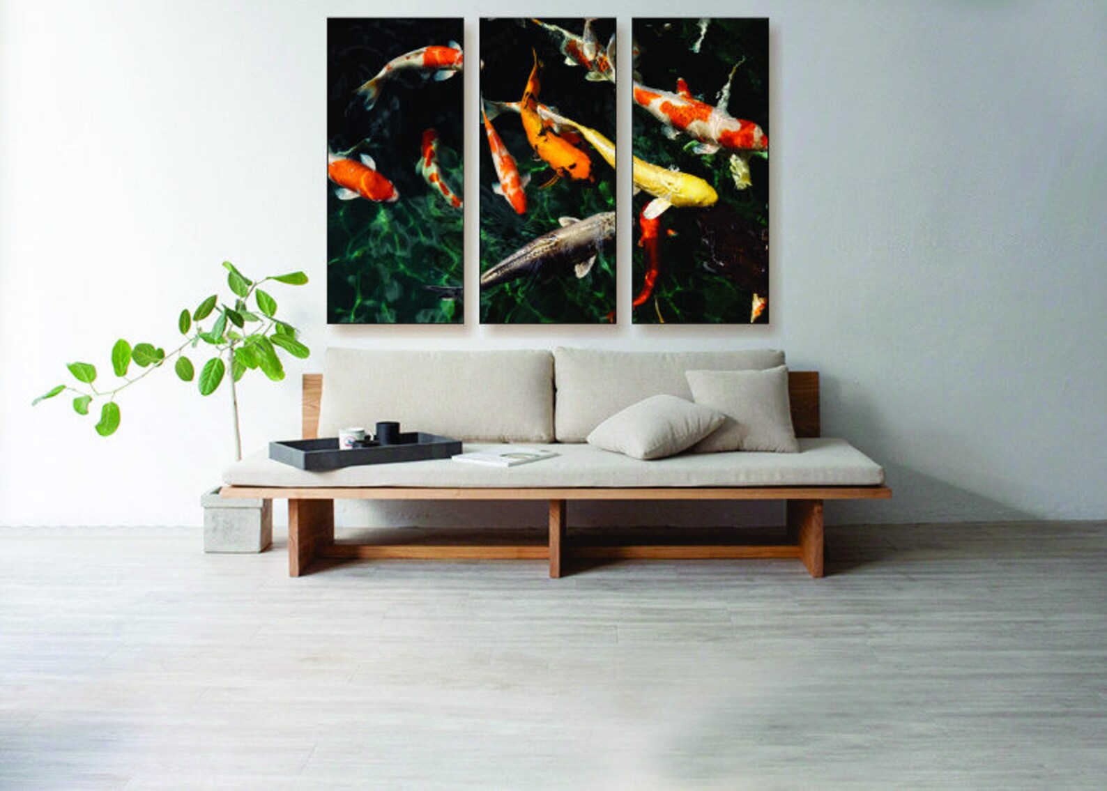 Koi Fish Canvas Set Animal Canvas Set Animal Wall Decor - Etsy