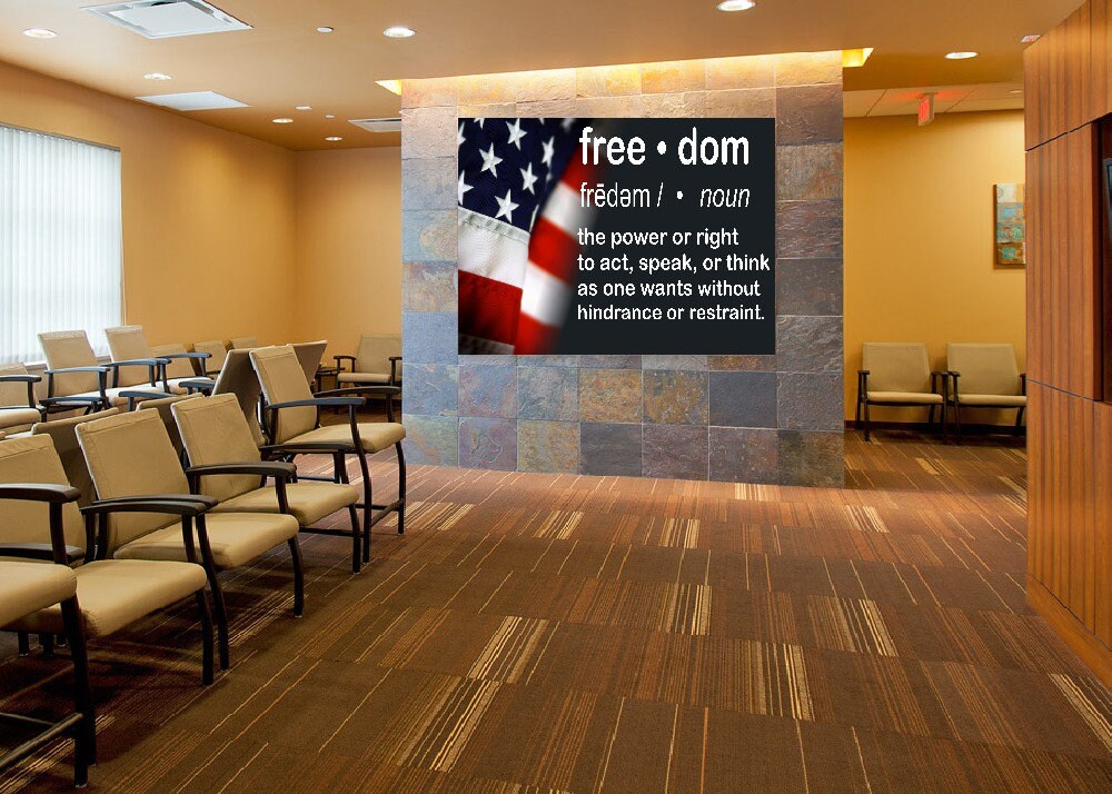 Freedom Flag Canvas Set American Flag Wall Decor American | Etsy