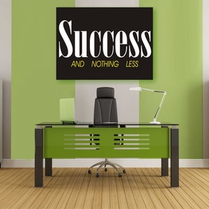 Success Canvas Print Set - Quote Wall Decor, Quote Wall Print, Quote ...