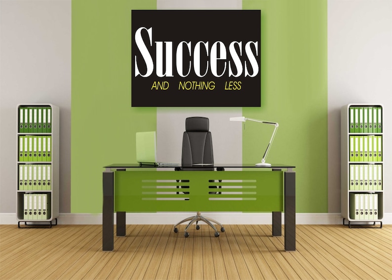 Success Canvas Print Set - Quote Wall Decor, Quote Wall Print, Quote ...