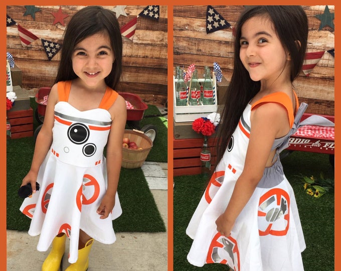 Girl's BB8 Inspired Dress Star Wars - Etsy