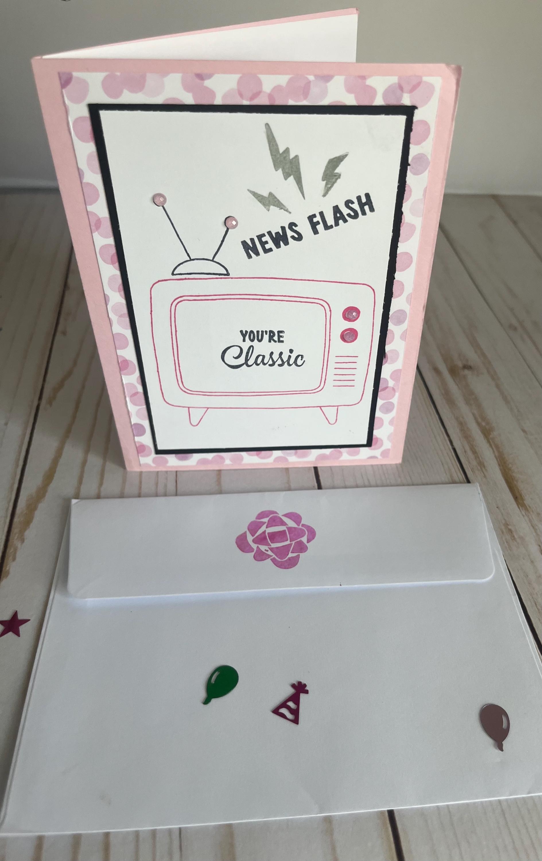 Old School TV Birthday Card - Etsy