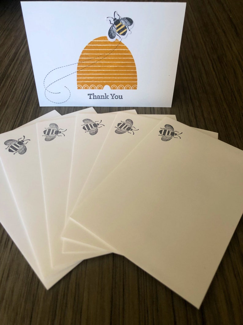 Thank You Notes Bees - Etsy