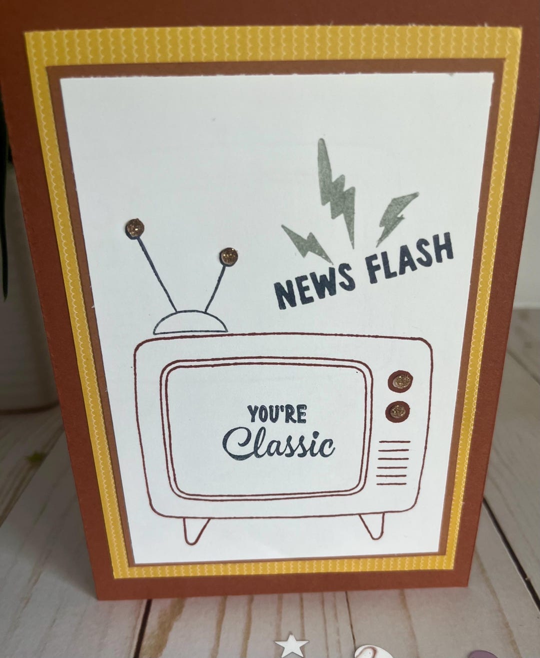 Old School TV Birthday Card - Etsy