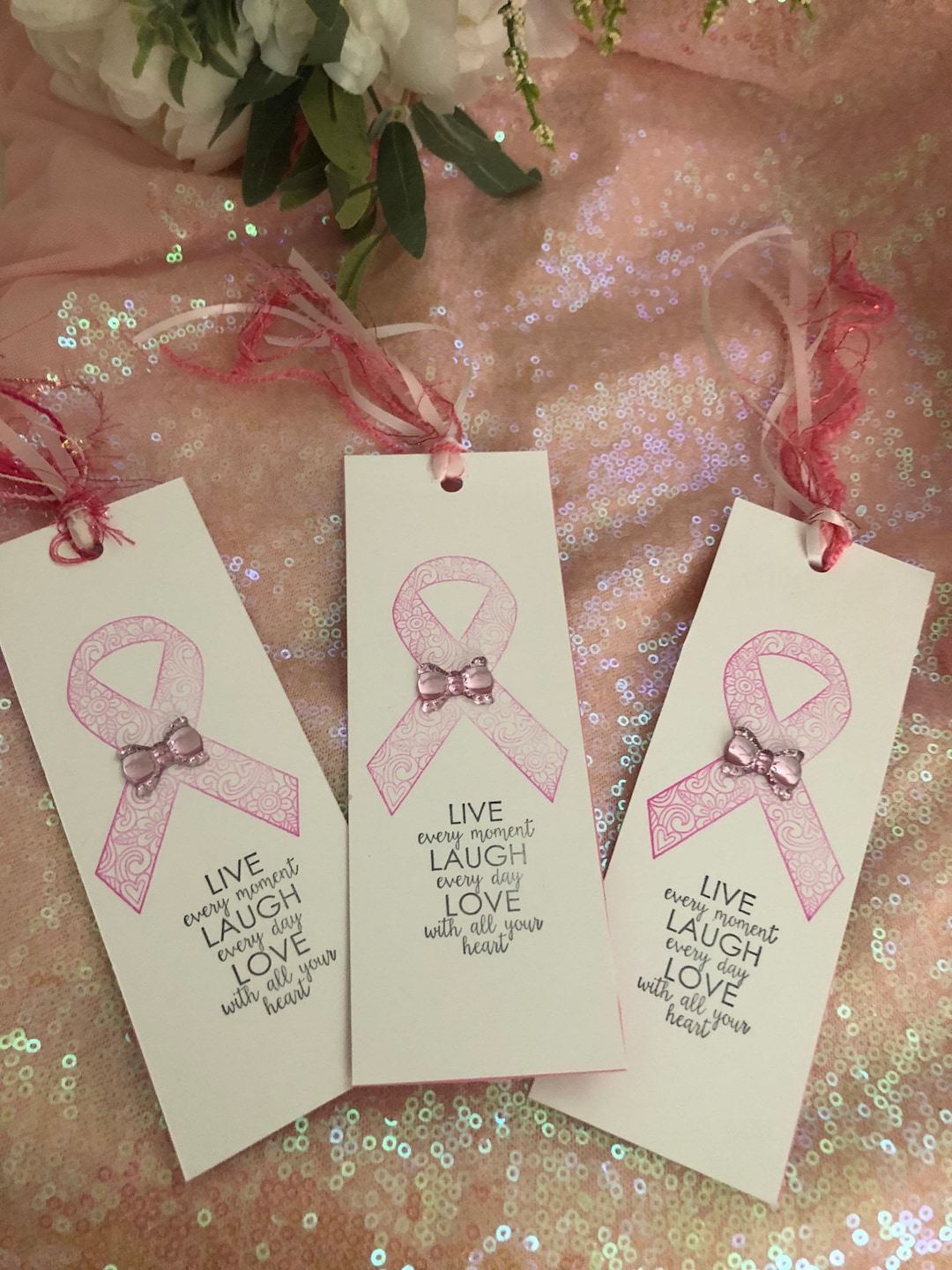 Breast Cancer Awareness Bookmarks - Etsy