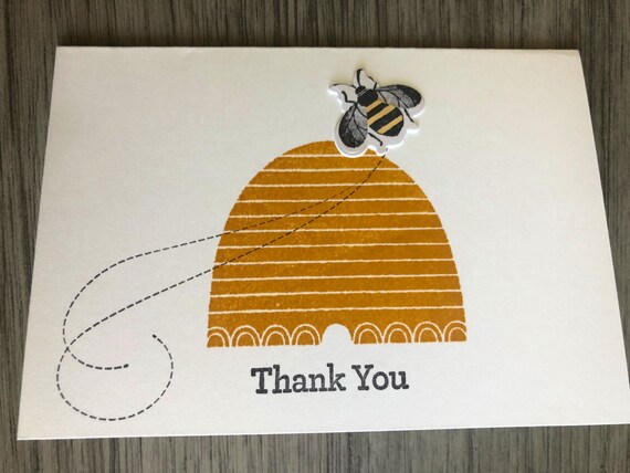 Thank You Notes Bees | Etsy