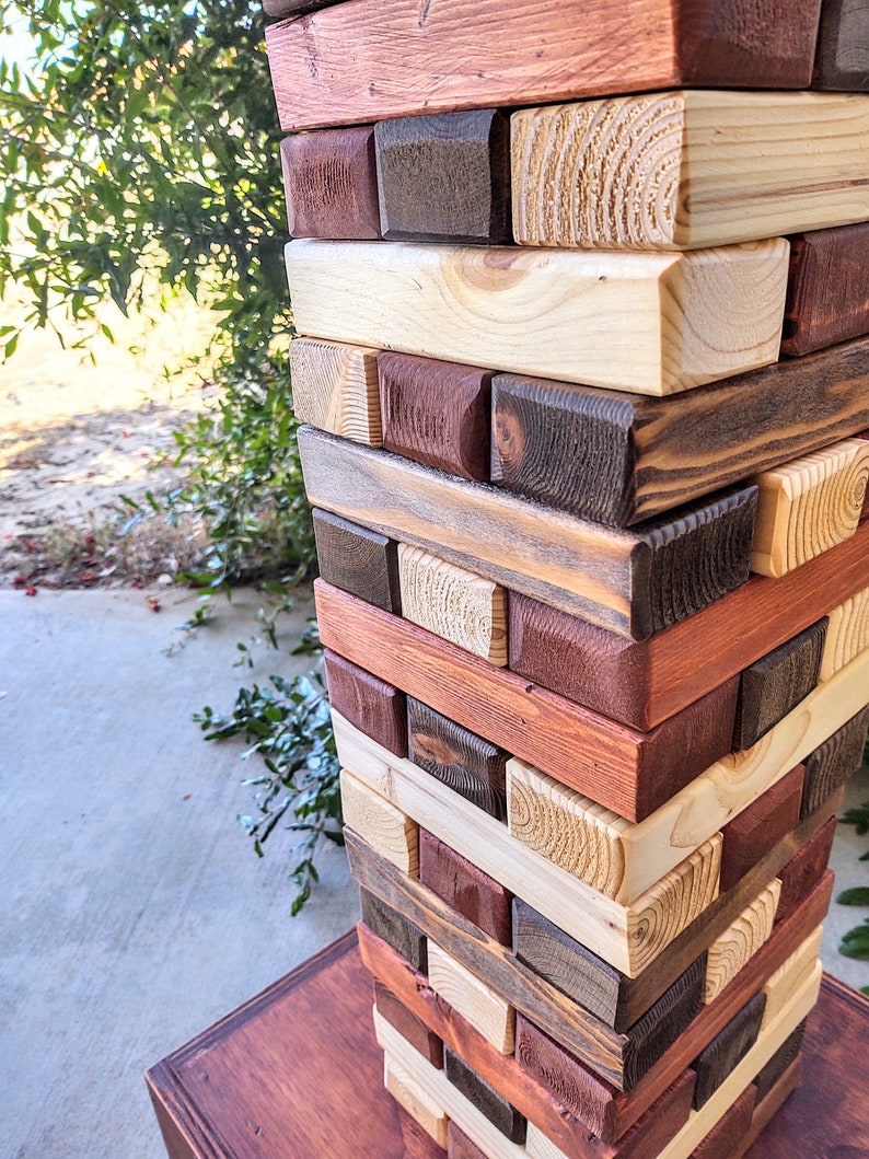 Giant Topple Tower With Custom Carrying Case/storage - Etsy Australia
