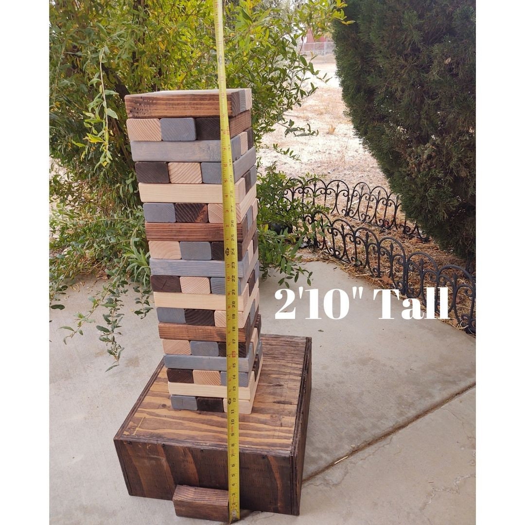 Giant Topple Tower With Custom Carrying Case/storage - Etsy Australia