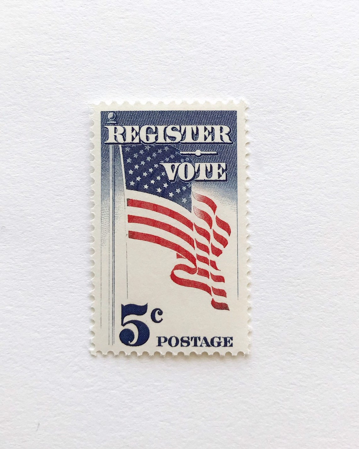 10 Unused Vintage Register to Vote US Postage Stamps / | Etsy