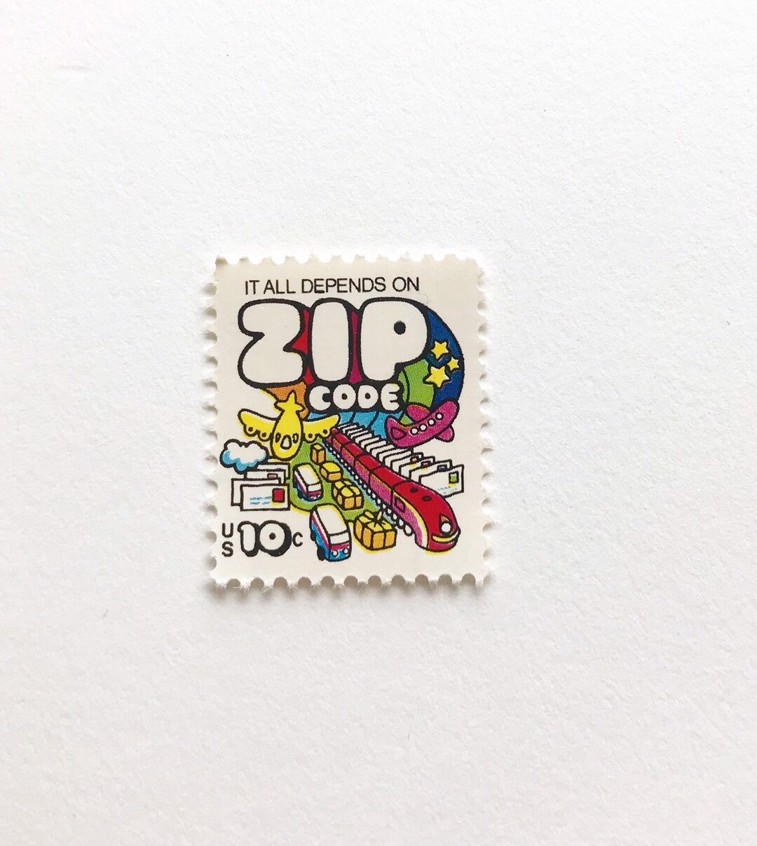 10 Unused Vintage Zip Code US Postage Stamps / 10 Cents / Scott 1511 ...