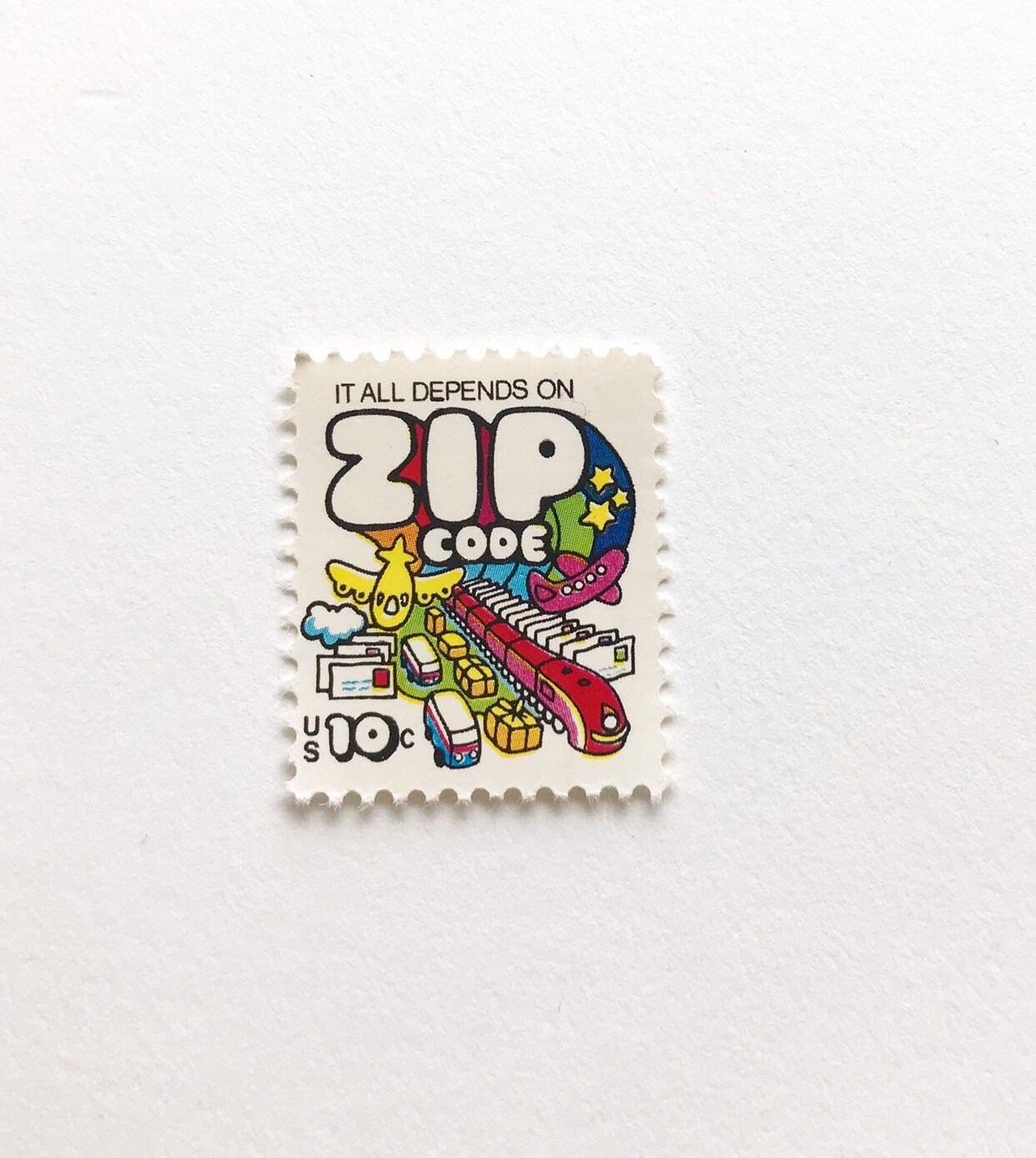 10 Unused Vintage Zip Code US Postage Stamps / 10 Cents / - Etsy
