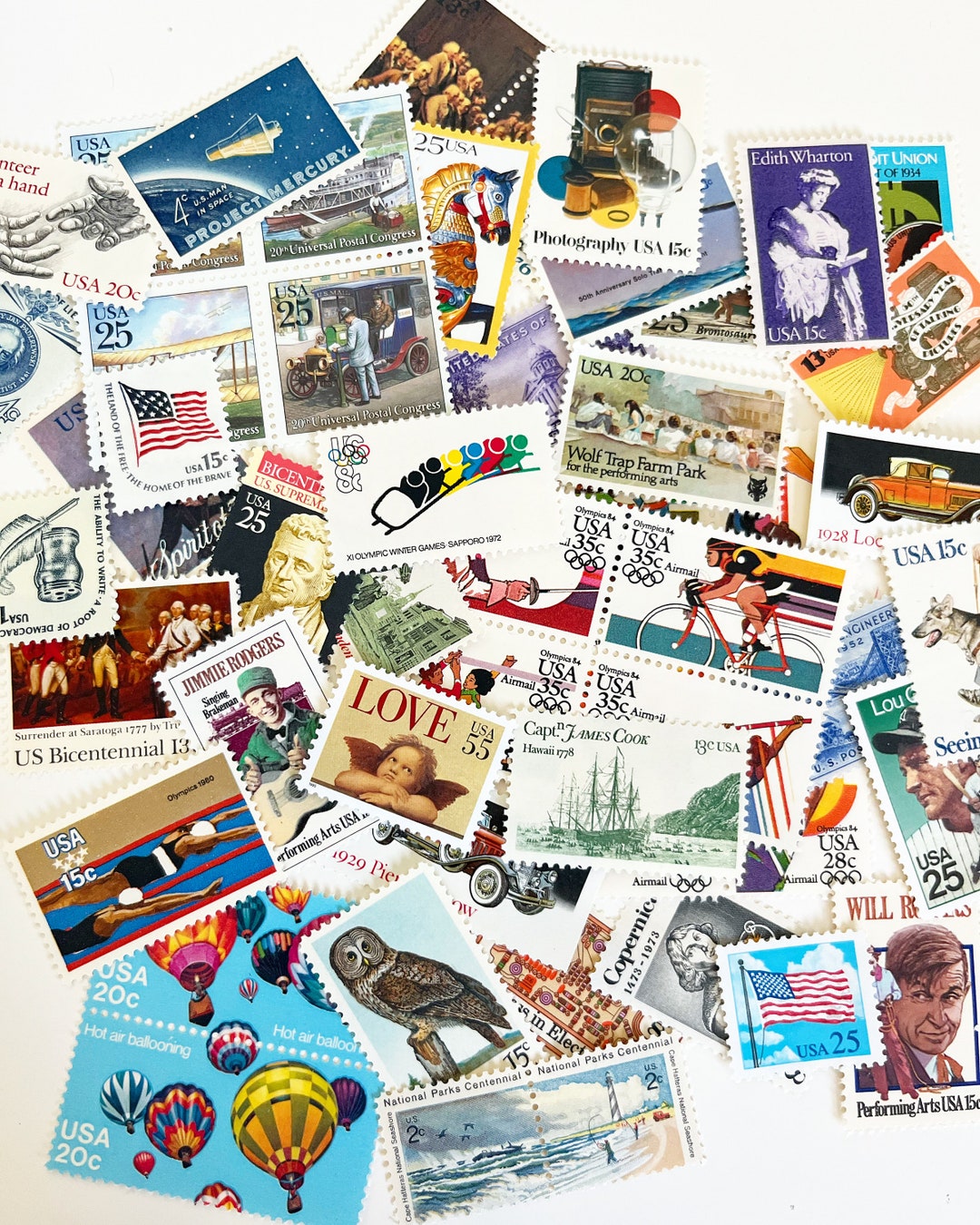 10 Sets of 1oz. (73 Cents) Rate Mint Unused US Vintage Postage Stamps ...