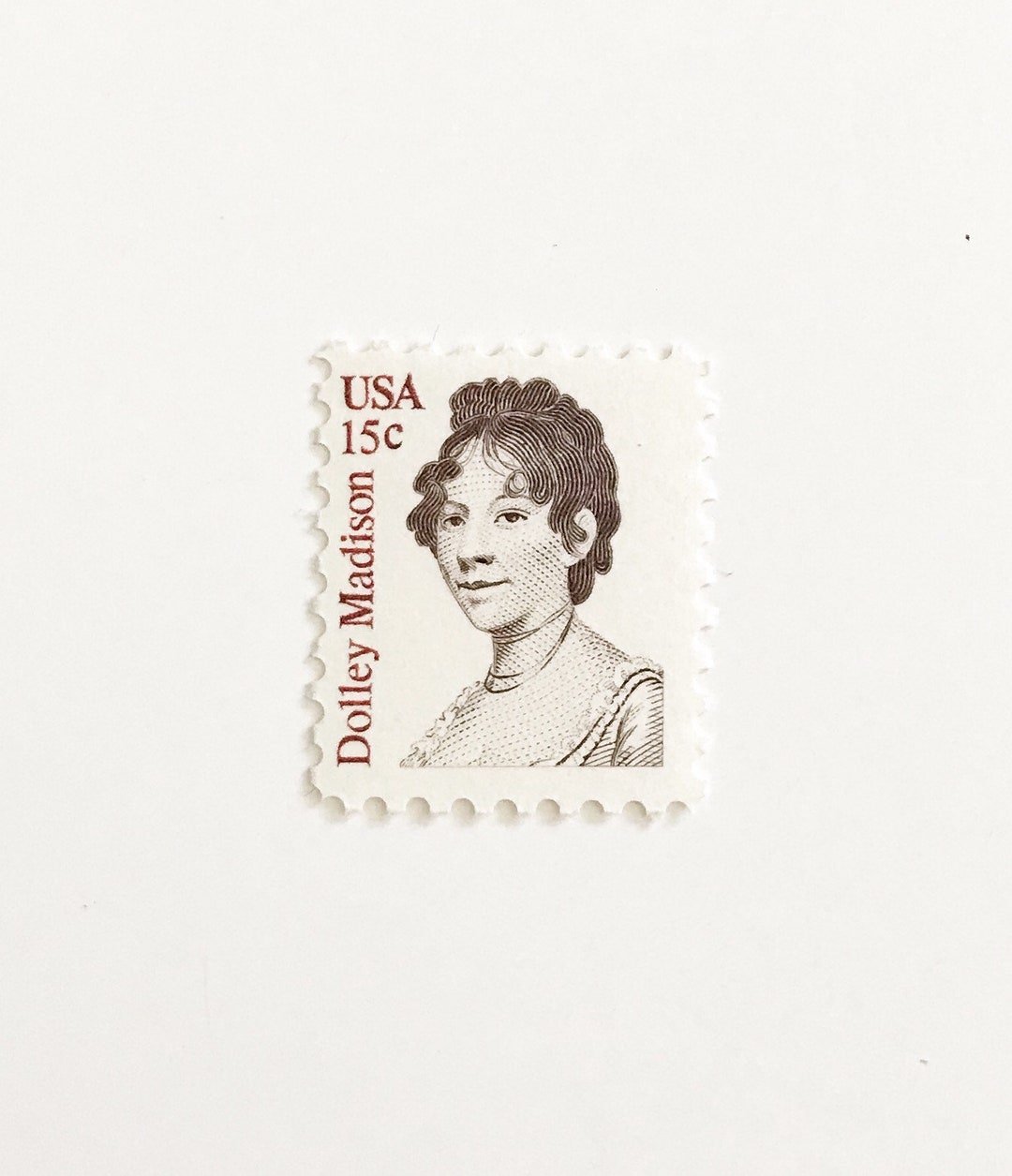 12 Unused Vintage Dolly Madison US Postage Stamps / 15 Cents / First ...