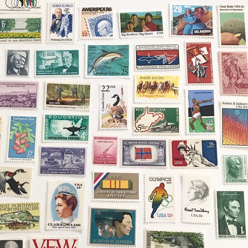 Nature Stamps Postal - Etsy