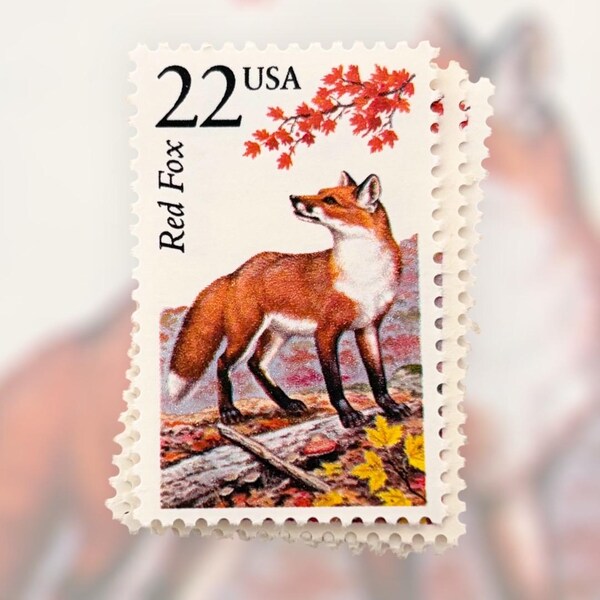 Fox Stamp - Etsy