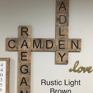Large Scrabble Tiles, Wall Art 5.5" X 5.5" - Etsy