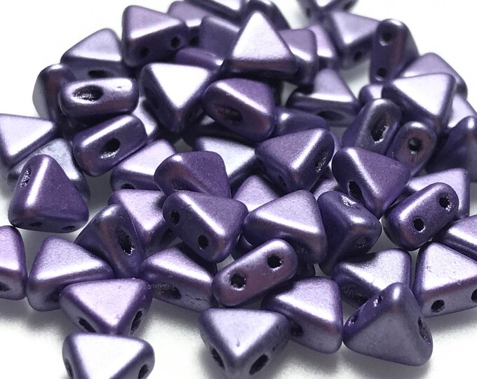 Kheops Par Puca Beads Metallic Matte Purple 6mm 9 Grams Two Holes - Etsy