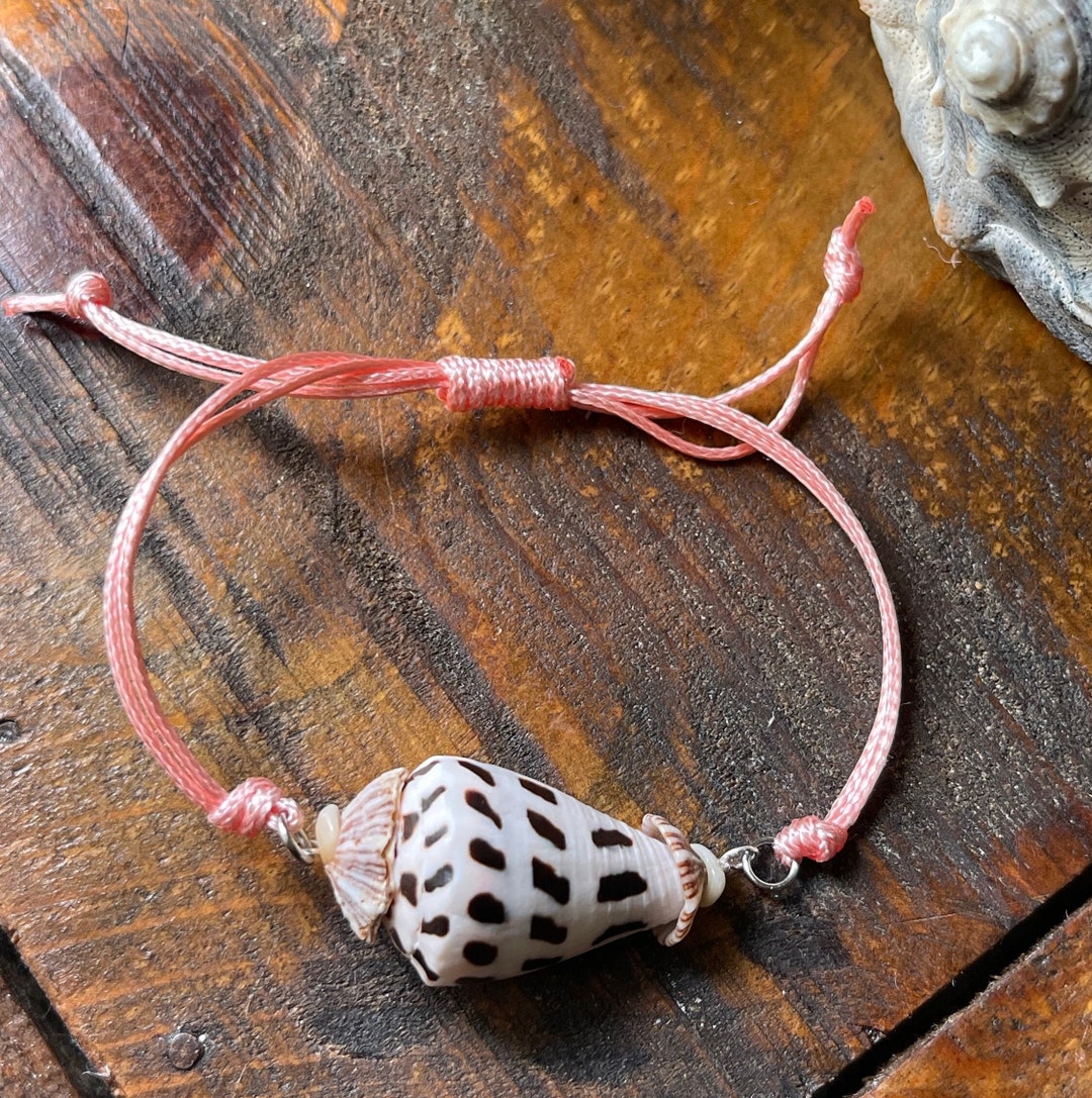 Hawaii Cone Shell Adjustable Bracelet Hebrew Cone Shell - Etsy