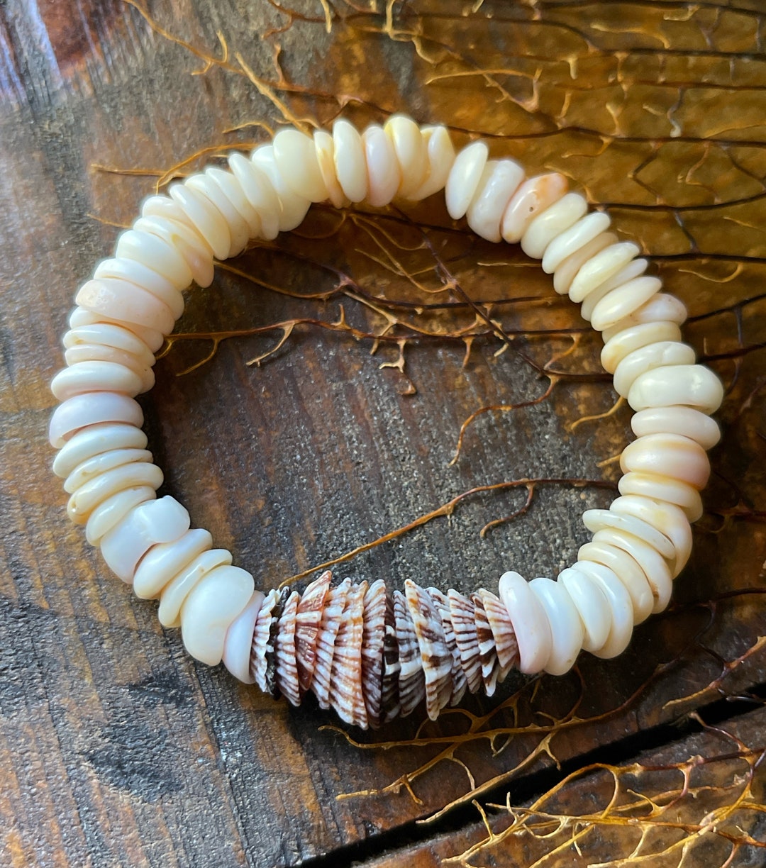 Hawaii Opihi, Puka Shells Stretch Bracelet 7 Inch Hawaii Opihi awa Bracelet Hawaii Puka Shells ...
