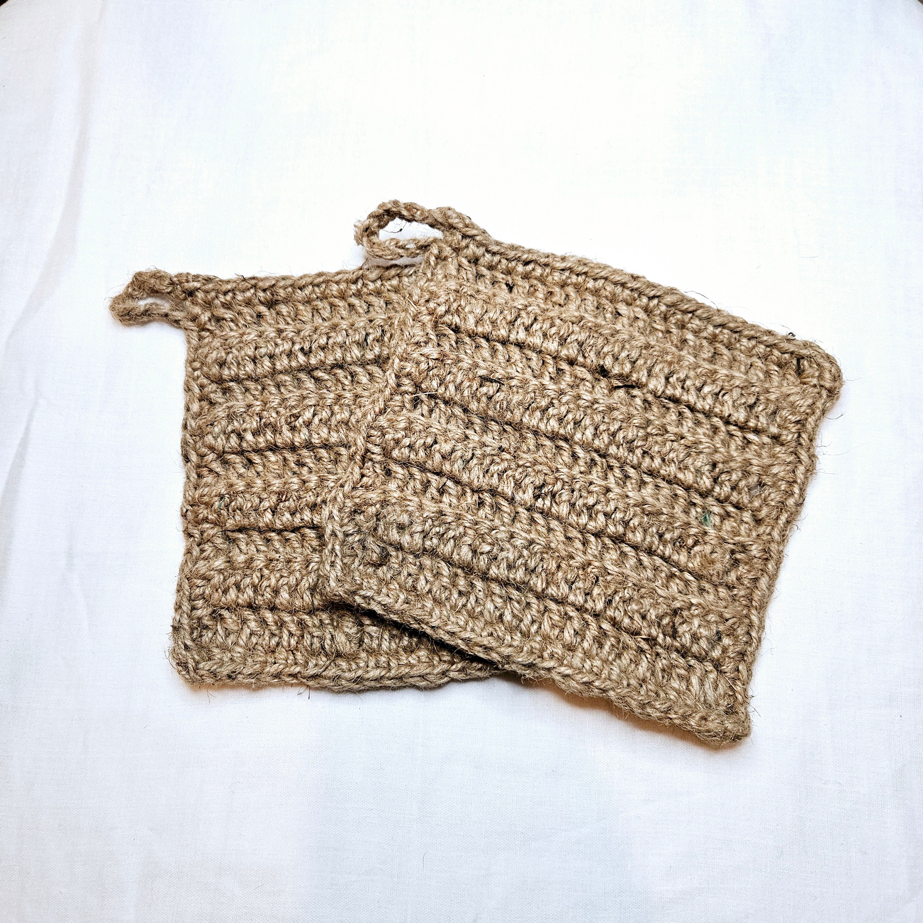 Natural Jute Dish Rags Hand Crocheted Jute Dish Rags With - Etsy