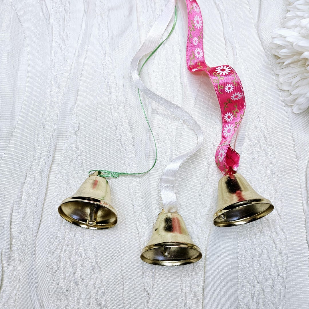 Handmade Witch Bells: Door Protection Charm With Colorful Ribbons - Etsy
