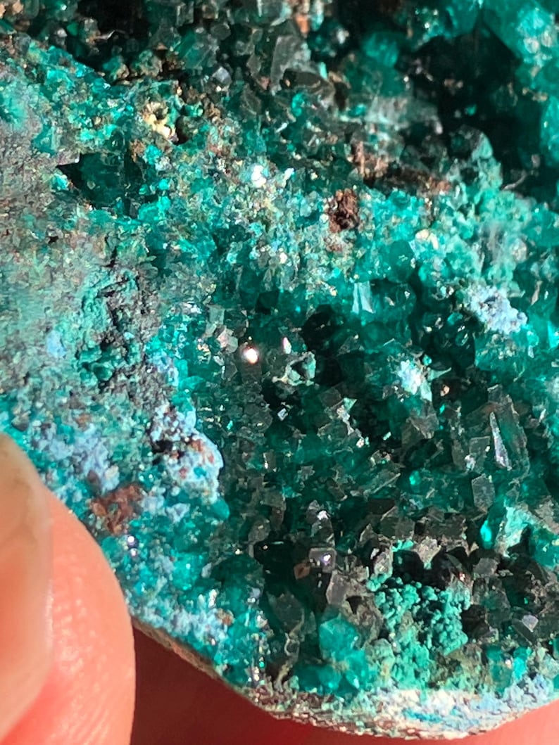 Vibrant Green Dioptase Cluster | Republic of Congo - Etsy