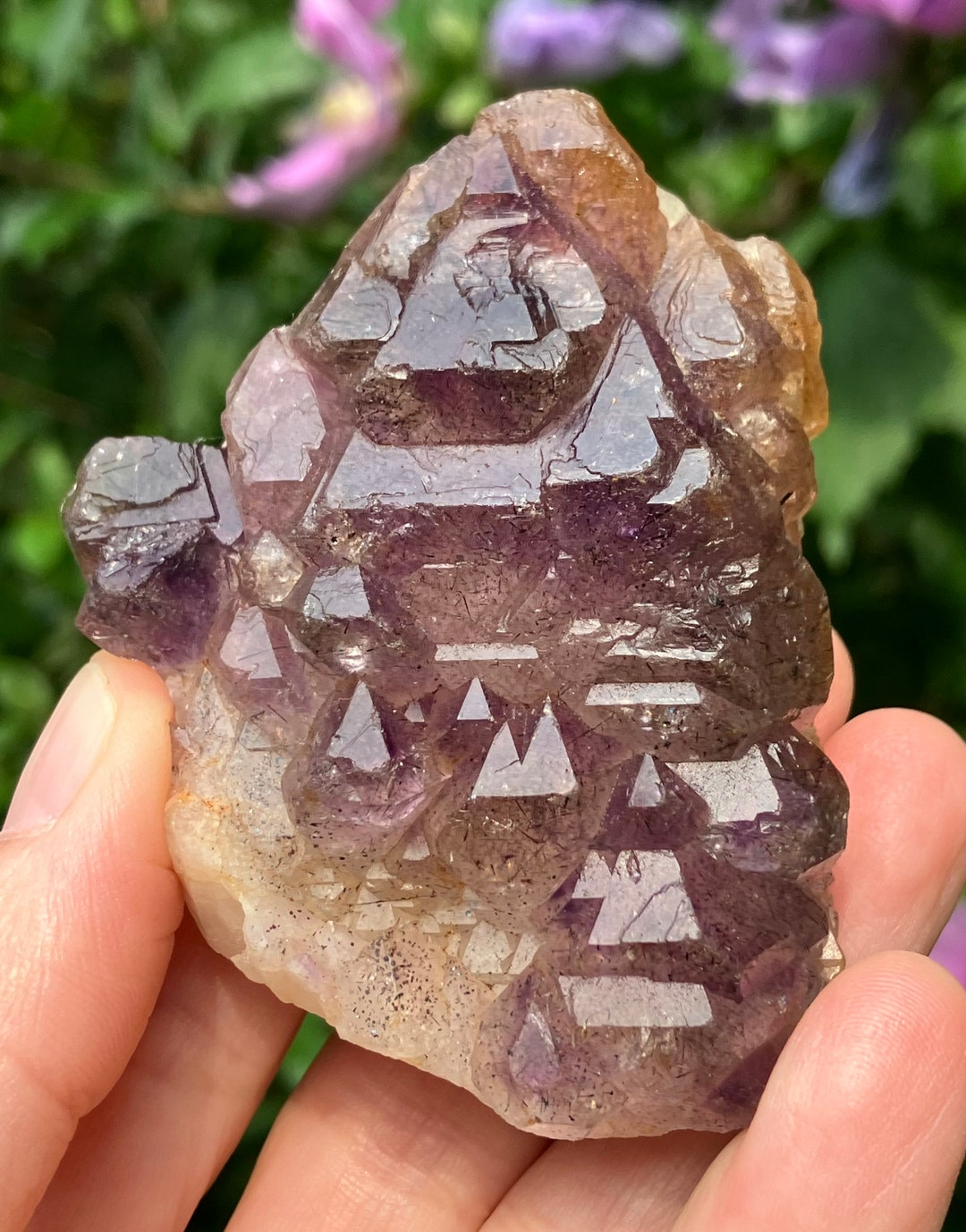 Elestial Amethyst | Lepidocrocite Inclusions | South Africa - Etsy