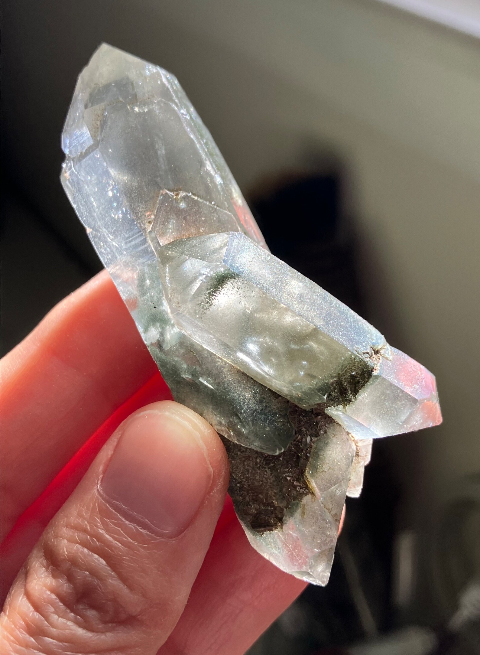 Double Terminated Cross Crystal Cluster | Chlorite Phantoms | Skardu ...