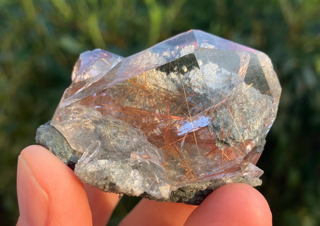 Rutilated Chlorite Quartz Crystal | Himachal Pradesh | India - Etsy