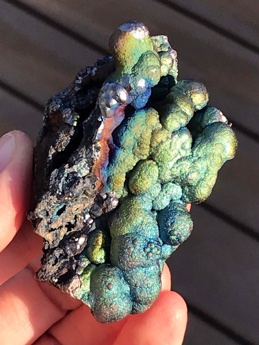 Blue Green Botryoidal Goethite/hematite Malaysia - Etsy