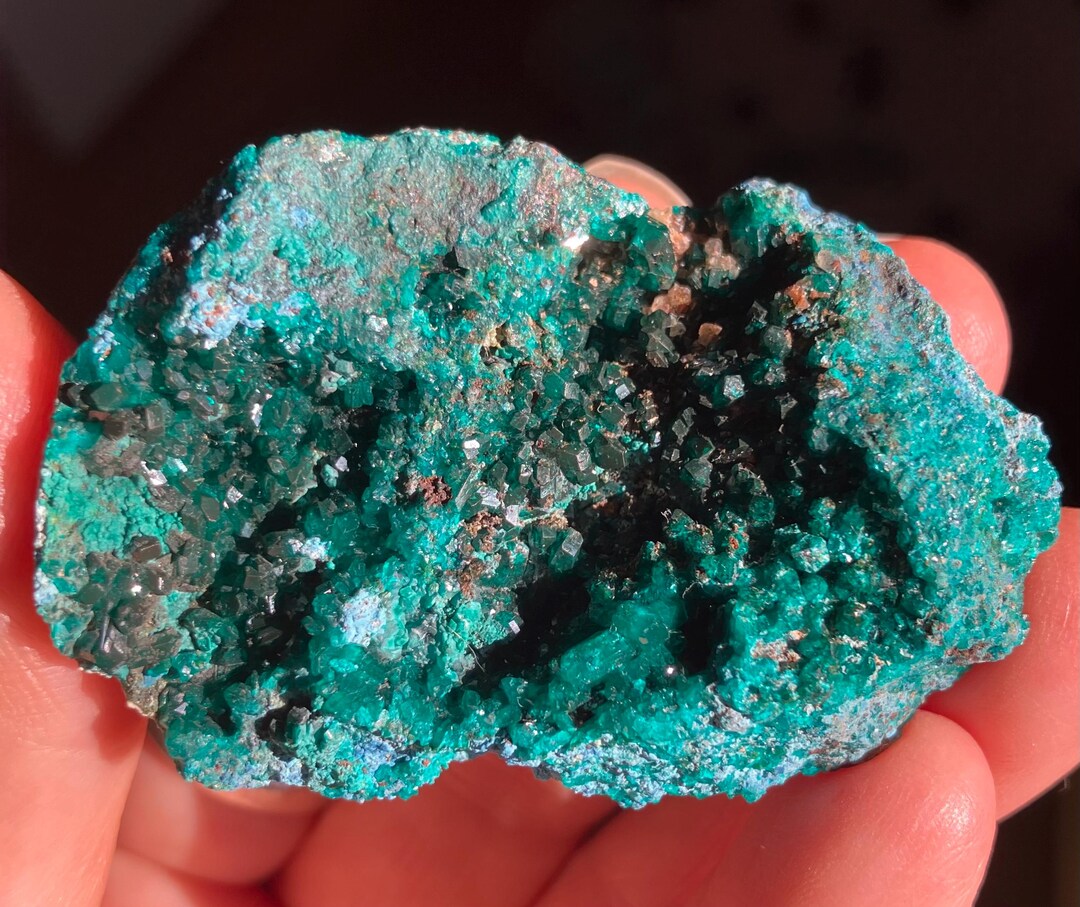 Vibrant Green Dioptase Cluster | Republic of Congo - Etsy