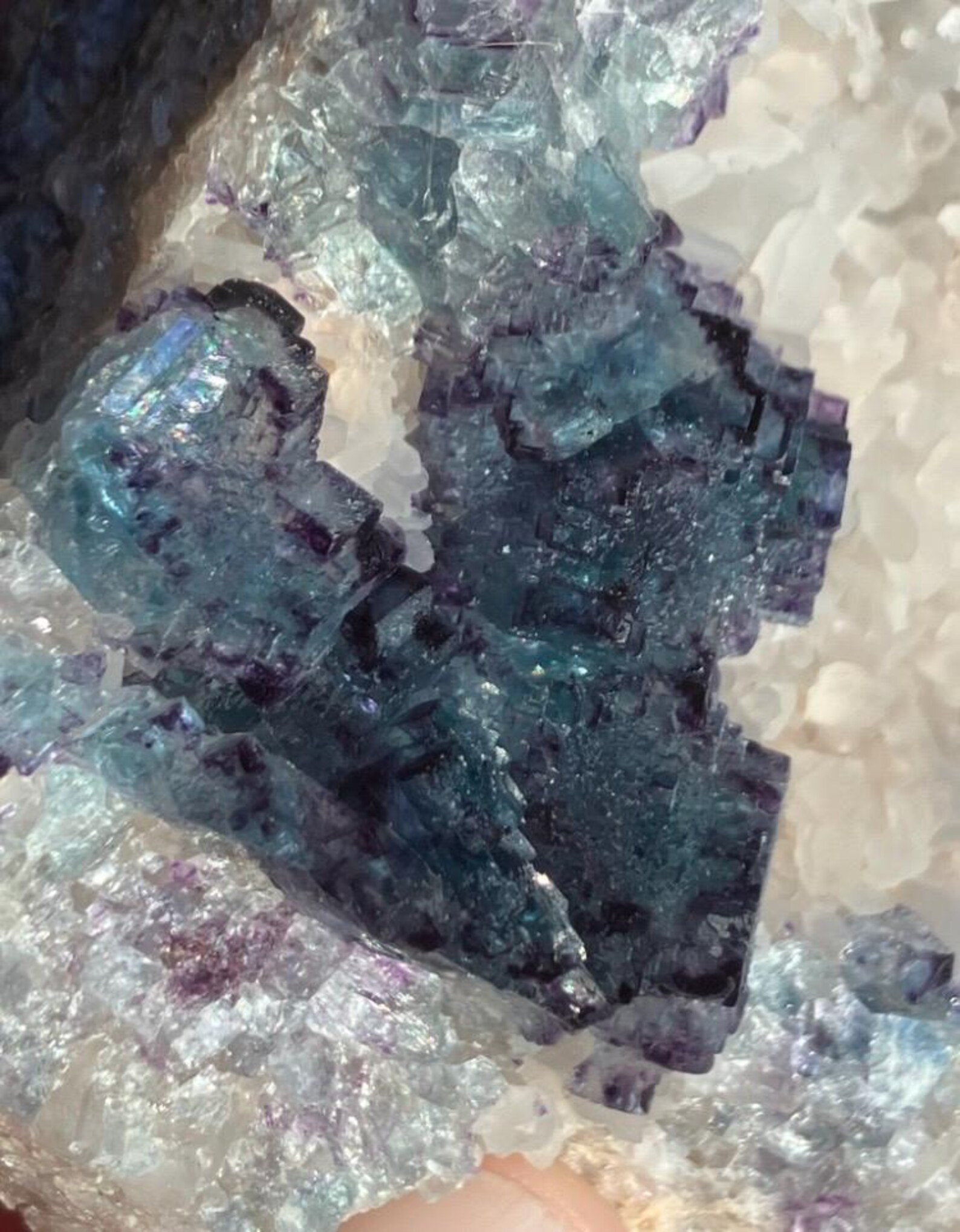 Large Phantom Fluorite and Quartz Cluster | Okorusu Mine | Namibia - Etsy