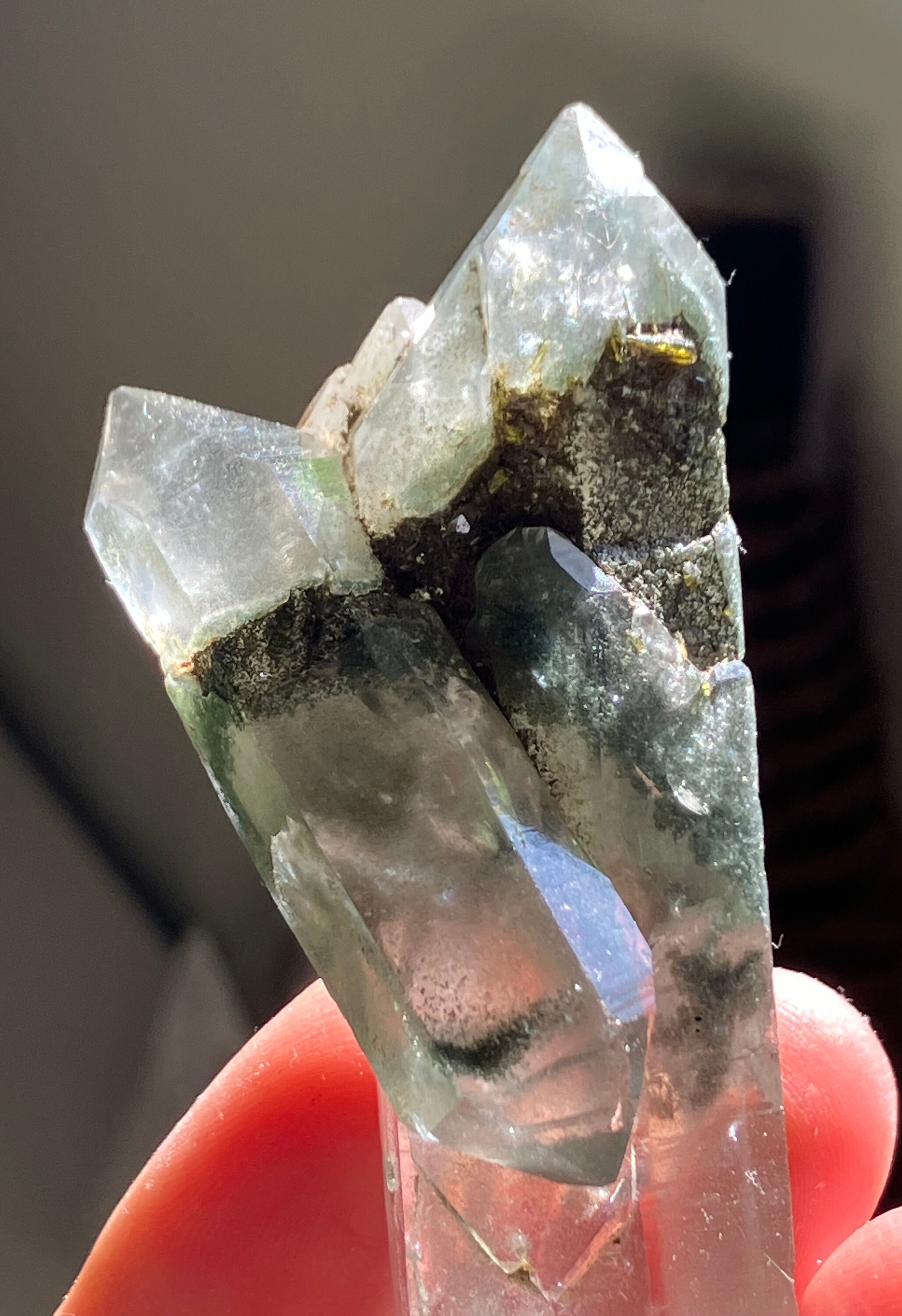 Double Terminated Cross Crystal Cluster | Chlorite Phantoms | Skardu ...