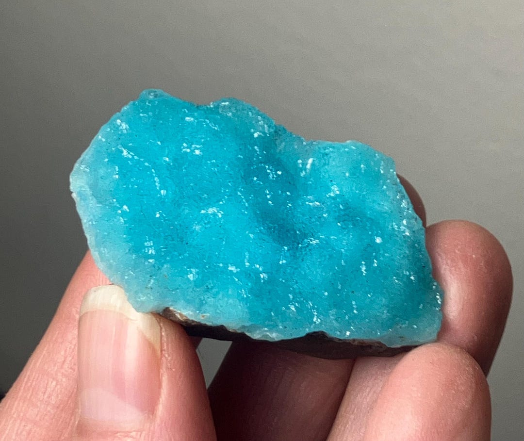 Sky Blue Hemimorphite Specimen | DRC - Etsy