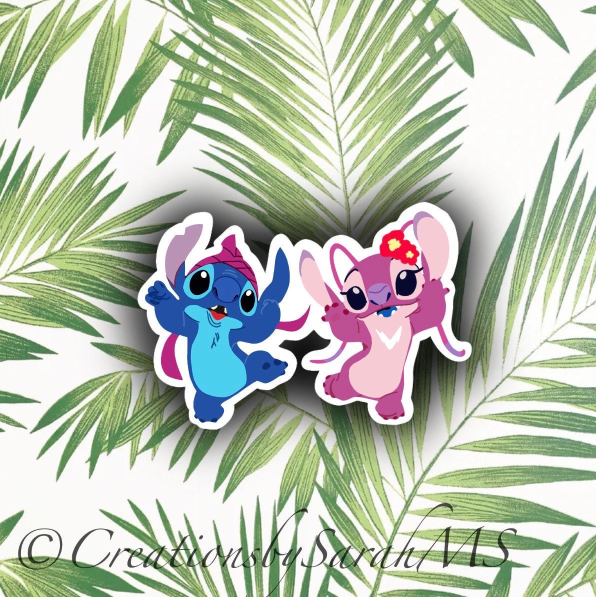 Ángel & Stitch Sticker / Stitch Sticker / Vinilo Sticker / | Etsy