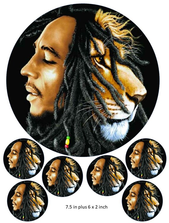 Party Supplies Edible Icing Sheet BOB MARLEY REGGAE Cake Cupcake ...