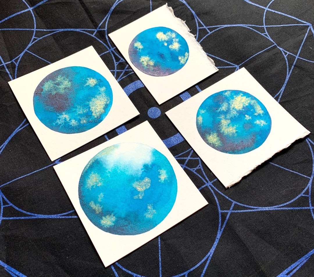 Mini Turquoise Moons - Etsy