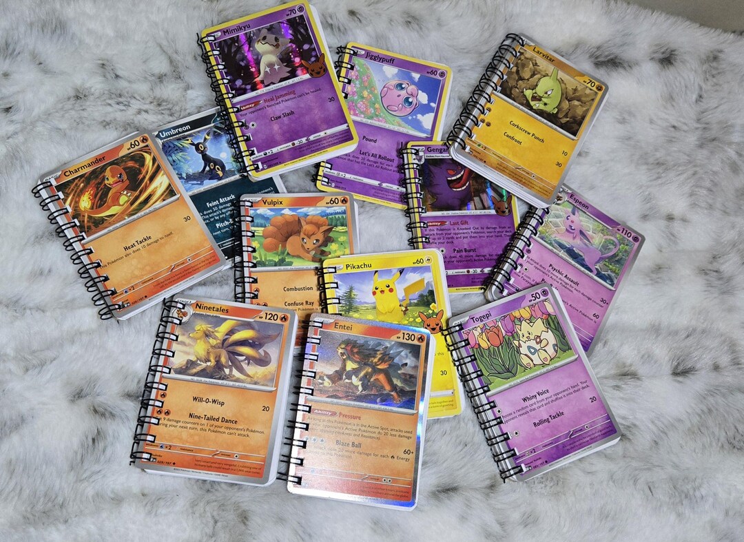 Pokemon Trading Card Notebook - Etsy