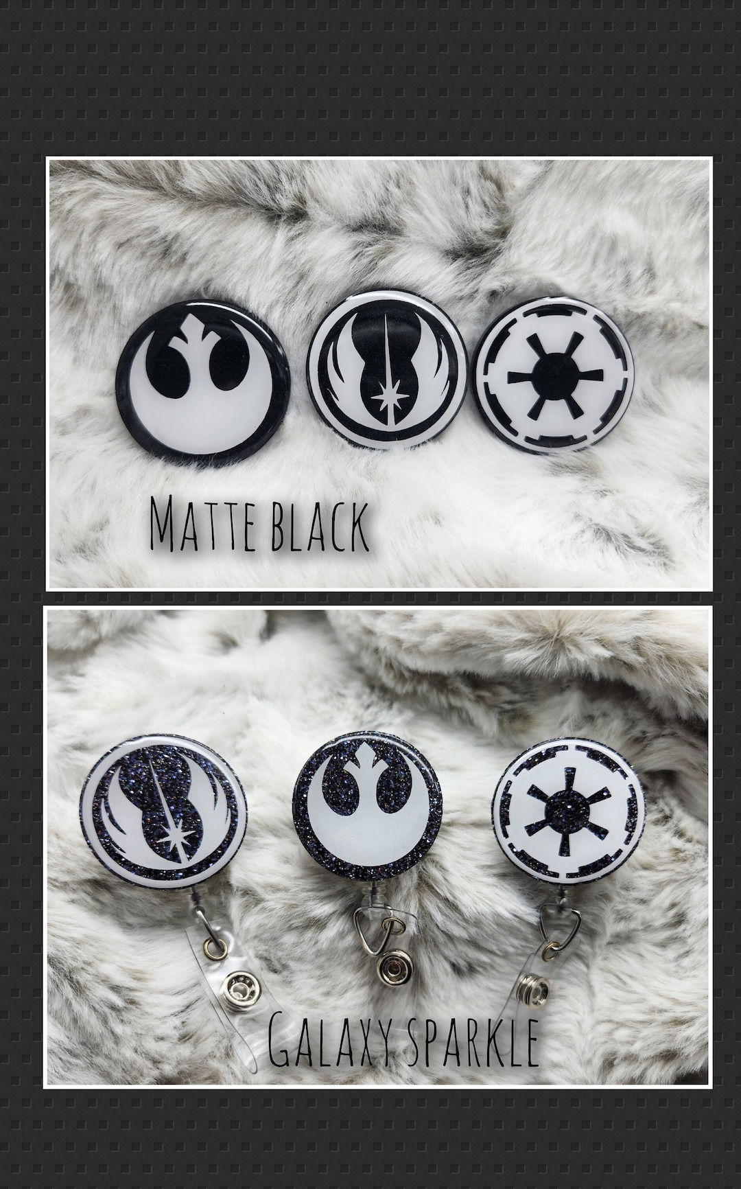 Galaxy Inspired Badge Reel - Etsy