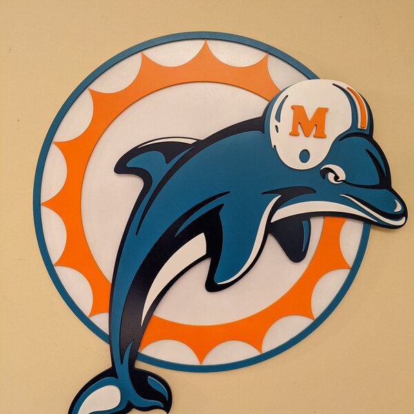 Dolphins Sign - Etsy