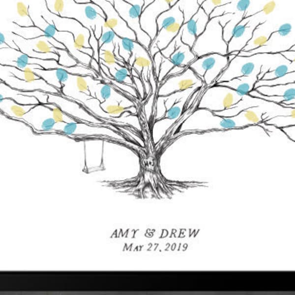 Thumbprint Tree - Etsy