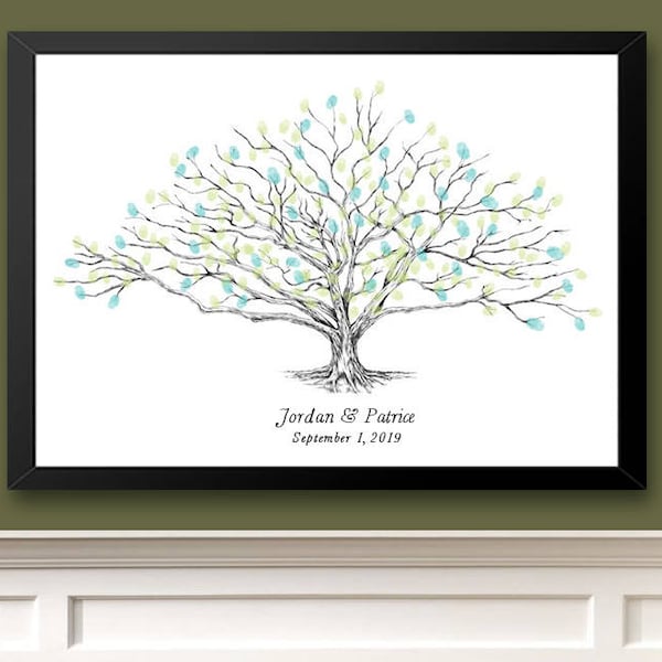Wedding Thumbprint Tree - Etsy