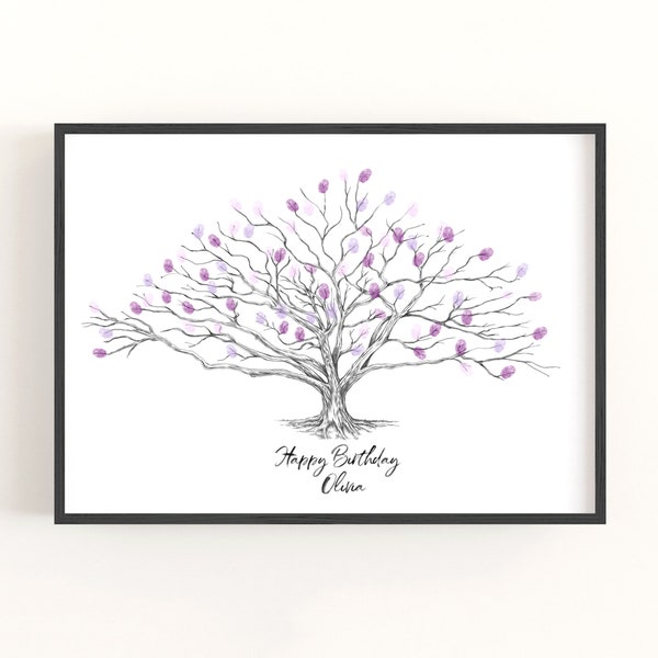 Finger Print Tree - Etsy