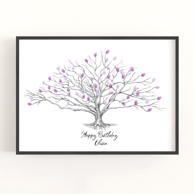 Thumbprint Tree Guest Book - Etsy