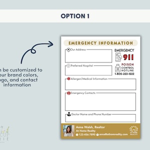 BULK Personalized Emergency Contact Magnet, Customer Appreciation Gift ...