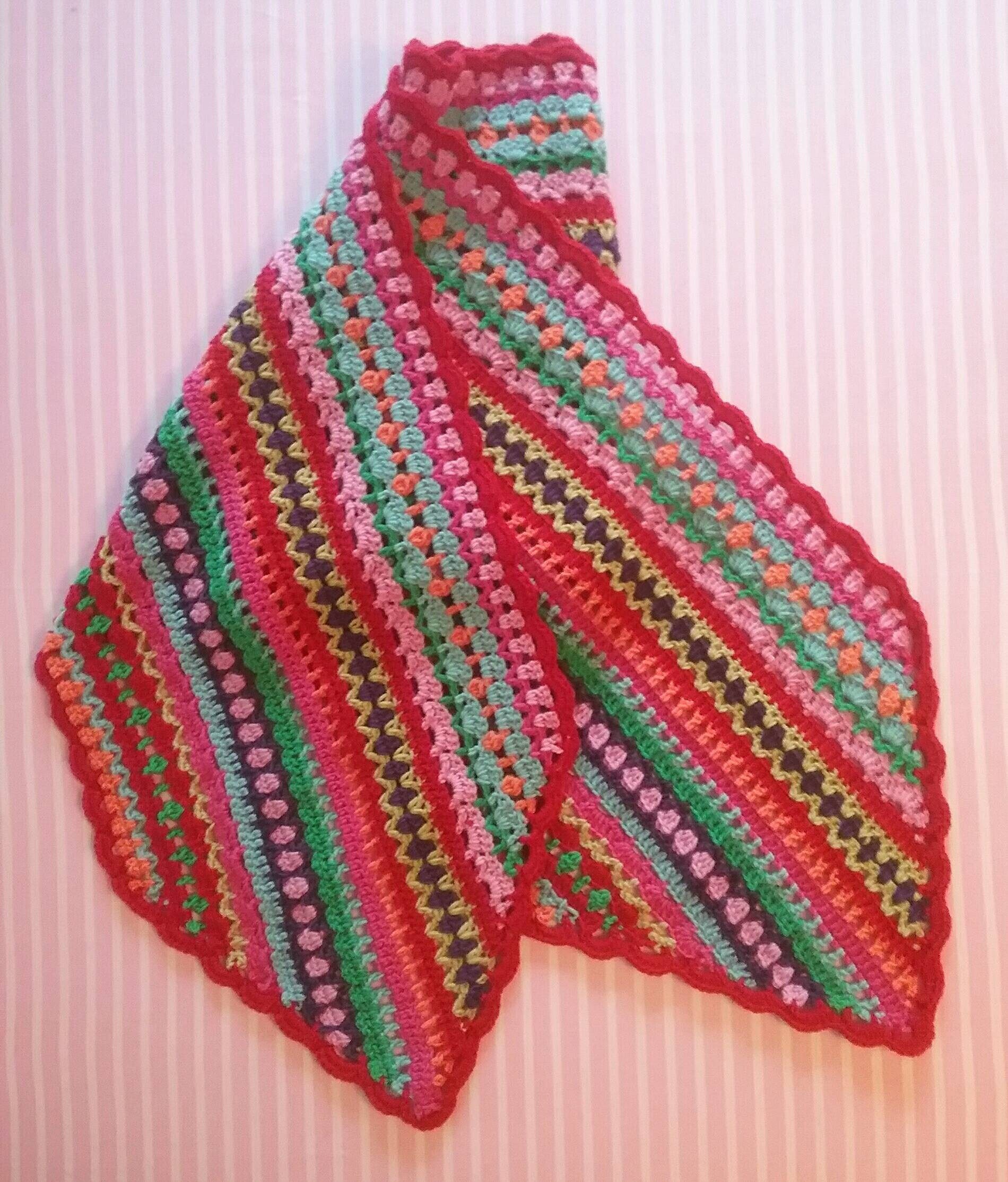 Handmade Colourful Merino Wool Scarf - Etsy