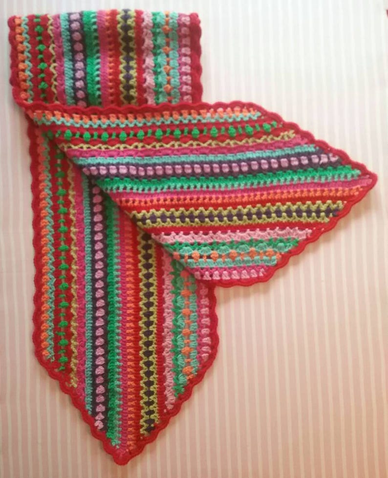 Handmade Colourful Merino Wool Scarf - Etsy