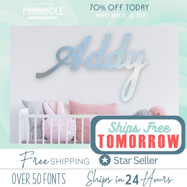 Glitter Name Sign - Etsy