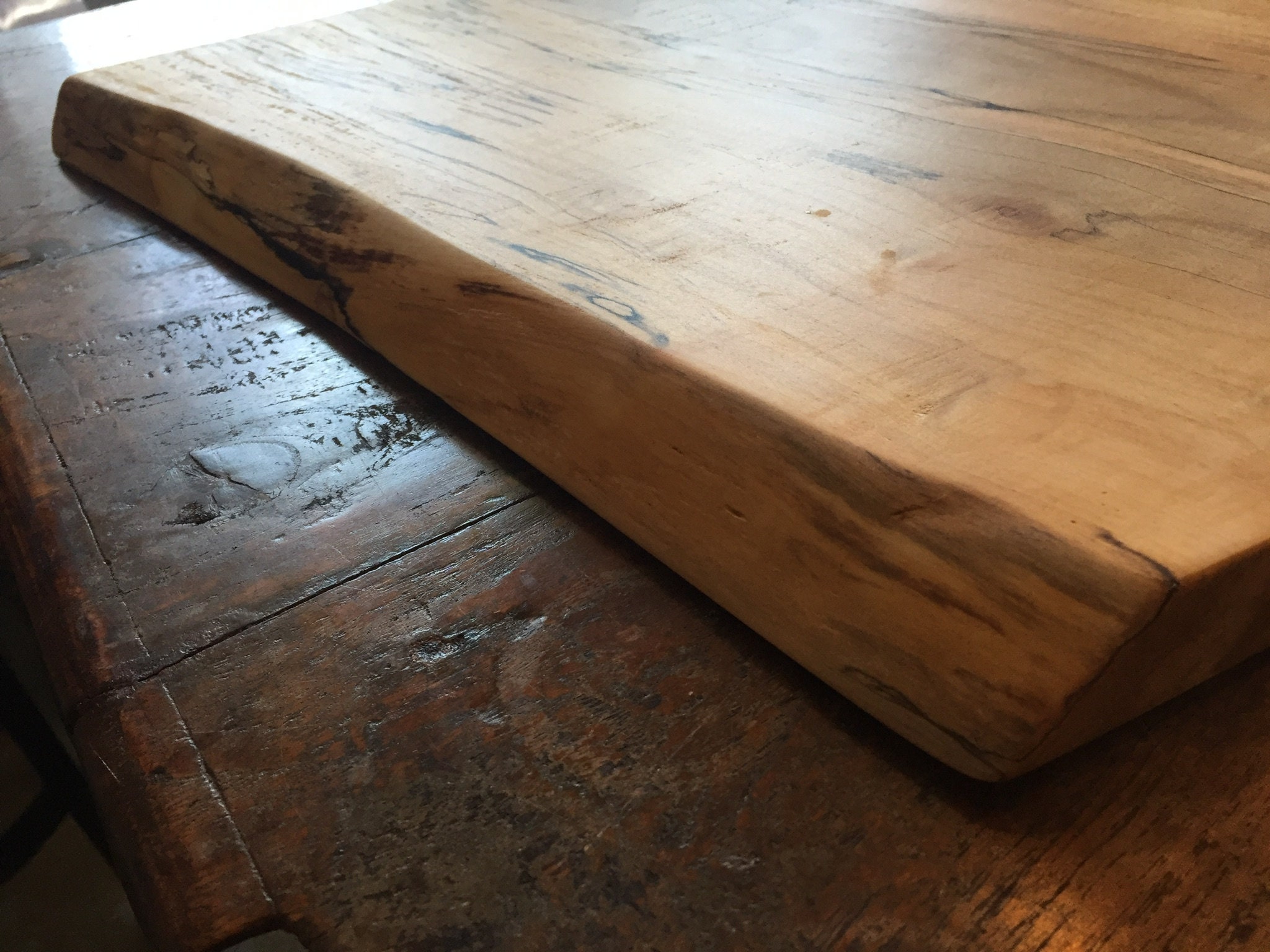 Handmade Live Edge Spalted Maple Cutting/serving/chopping - Etsy